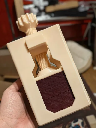 TCG Card Press - Big Deck Smasher! - Free 3D Print Model - MakerWorld