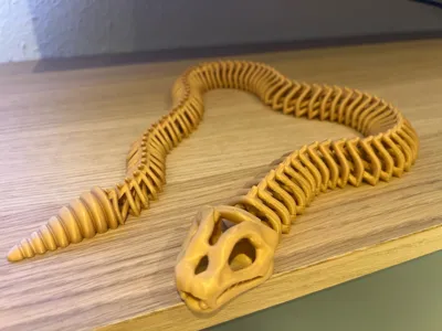 Articulated Snake Skeleton Toy – Flexible Model by Fleximania ...
