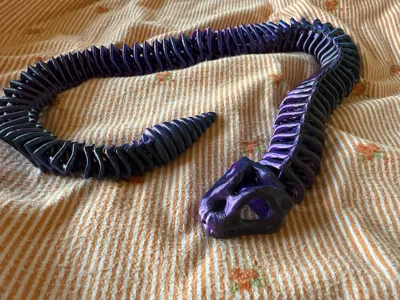 Articulated Snake Skeleton Toy – Flexible Model by Fleximania ...