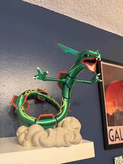 Rayquaza (Pokemon) Fully disassembled 23cm tall by LCFigure MakerWorld ...