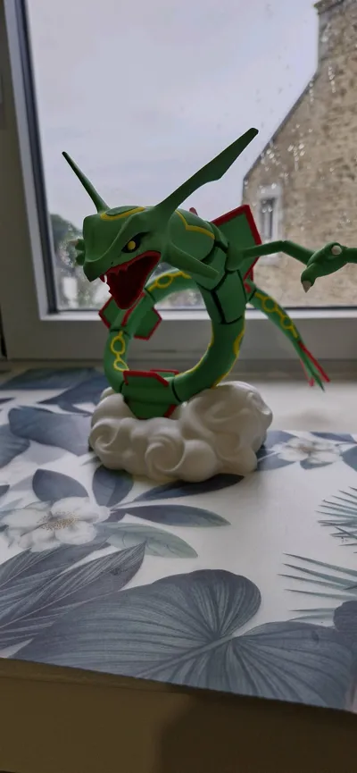 Rayquaza (Pokemon) Fully disassembled 23cm tall by LCFigure MakerWorld ...