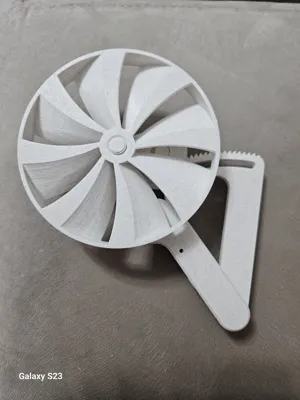 Squeeze Powered Flywheel Fan - Free 3D Print Model - MakerWorld