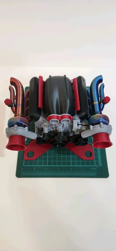 LS V8 Twin Turbo Engine 1/6 Scale by Danko_Creates MakerWorld: Download ...
