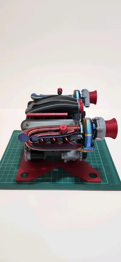 LS V8 Twin Turbo Engine 1/6 Scale by Danko_Creates MakerWorld: Download ...