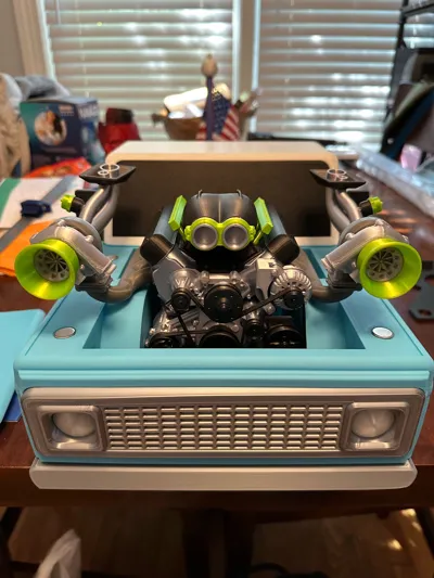 LS V8 Twin Turbo Engine 1/6 Scale - Free 3D Print Model - MakerWorld