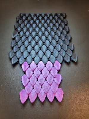Snake Scale Hexagonal Chainmail - Print in place by RileyDesigns - MakerWorld