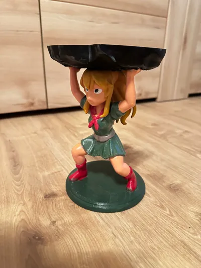Anime Girl – GPU Support Stand – Statue - Free 3D Print Model - MakerWorld