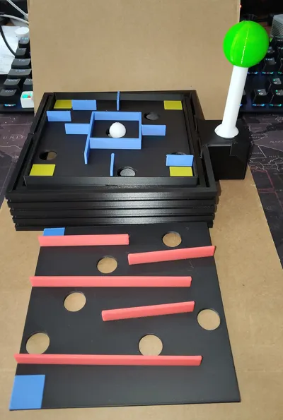 Joystick Arcade *100% 3D Printed* Labyrinth Game by Andyroohoo MakerWorld: Download Free 3D Models