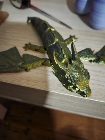 Articulated Baby Smaug Dragon Toy by zuperbuuworks - MakerWorld