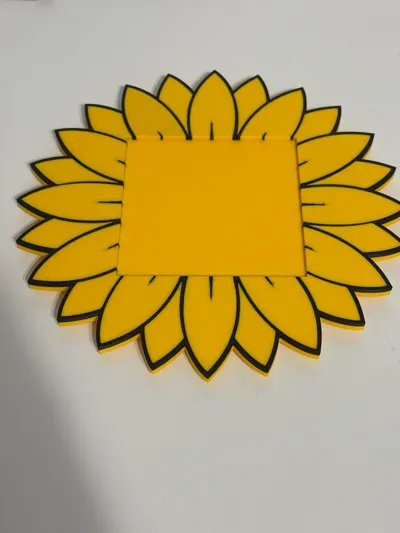 sunflower sticky note pad holder by Elmo911 MakerWorld: Download Free ...
