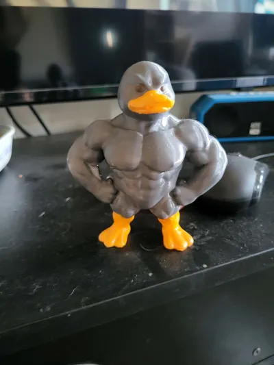 Muscular Rubber Duck funny toy - Free 3D Print Model - MakerWorld
