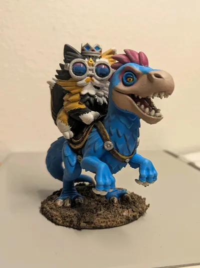 Princess Donut Riding Mongo - Dungeon Crawler Carl by Loligo MakerWorld ...