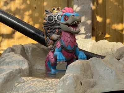 Princess Donut Riding Mongo - Dungeon Crawler Carl by Loligo MakerWorld: Download Free 3D Models