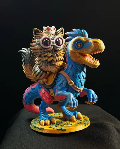 Princess Donut Riding Mongo - Dungeon Crawler Carl - Free 3D Print ...