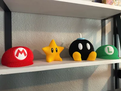 Cute Knitted Super Mario Cap - Free 3D Print Model - MakerWorld