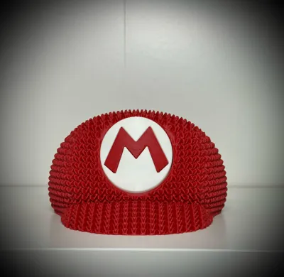 Cute Knitted Super Mario Cap - Free 3D Print Model - MakerWorld