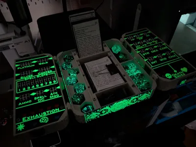 Chest of Superior Tracking - Dwarven Theme by NeveroddoreveN MakerWorld: Download Free 3D Models