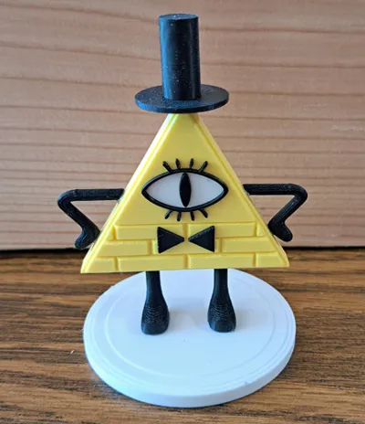 Gravity Falls - Bill Cipher Figurine Remixed by vidguide - MakerWorld