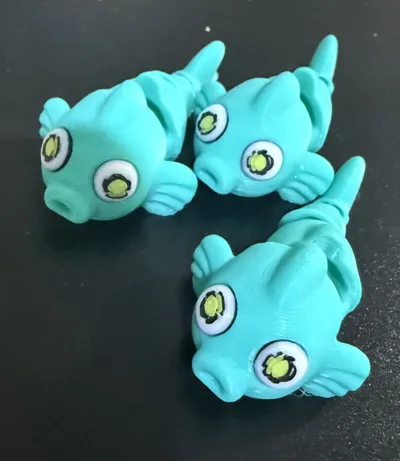 Mini Fish – Articulated & Keychain - Free 3D Print Model - MakerWorld