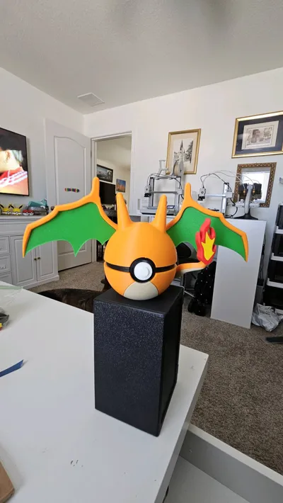 Charizard Pokeball by AllLayerByLayer MakerWorld: Download Free 3D Models