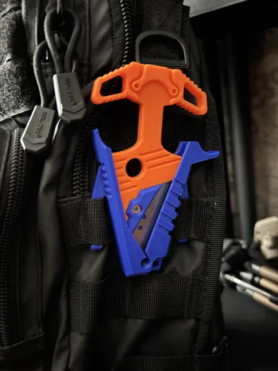 Tactical Push Dagger-Style Utility Knife (MOLLE) by Trent Studio ...