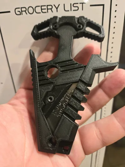 Tactical Push Dagger-Style Utility Knife (MOLLE) by Trent Studio ...