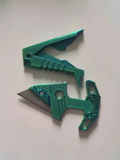 Tactical Push Dagger-Style Utility Knife (MOLLE) by Trent Studio ...