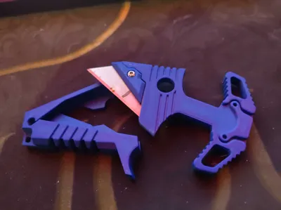 Tactical Push Dagger-Style Utility Knife (MOLLE) by Trent Studio ...