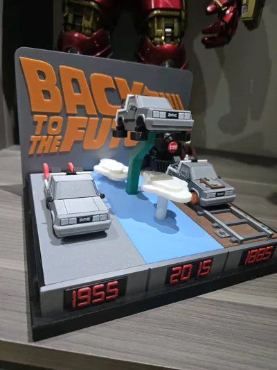 Back to the Future Diorama by Rocketlab Design MakerWorld: Download ...