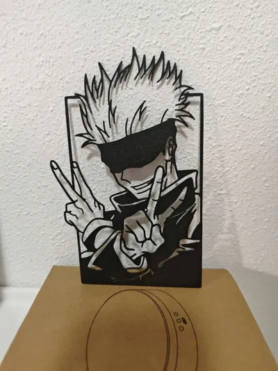 Jujutsu Kaisen Satoru Gojo Wall Art - Free 3D Print Model - MakerWorld