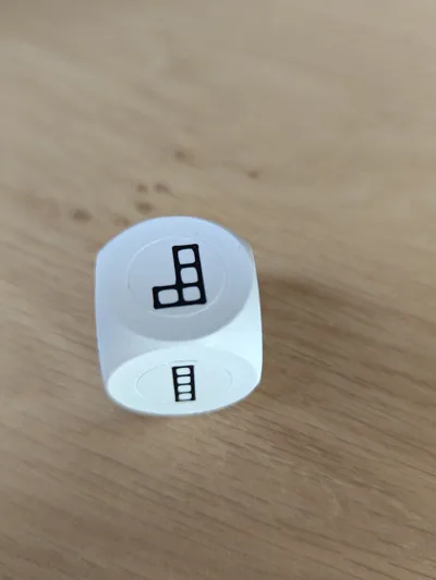 Dice for Tetris Balance Game by AU3D MakerWorld: Download Free 3D Models