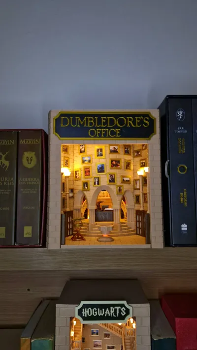 Harry Potter Dumbledore's Office Book Nook - Free 3D Print Model ...