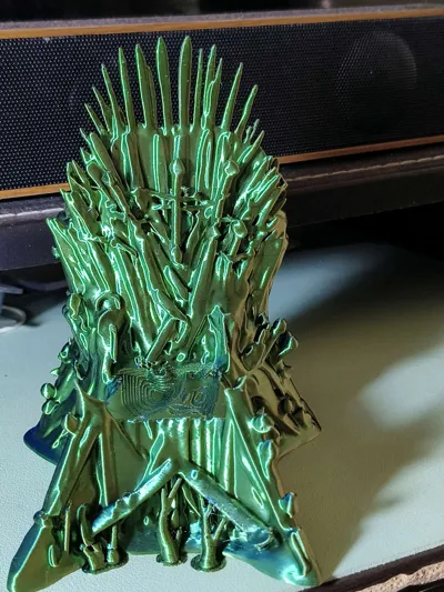 Iron Phone Throne - GOT Phone Stand - Free 3D Print Model - MakerWorld
