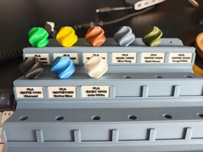 Bambu Style Filament Swatches Samples - Skadis - Free 3D Print Model ...