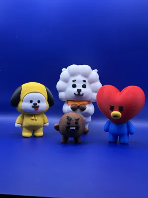 BT21 Collection - Free 3D Print Model - MakerWorld