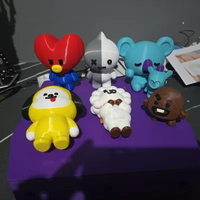 BT21 Collection - Free 3D Print Model - MakerWorld
