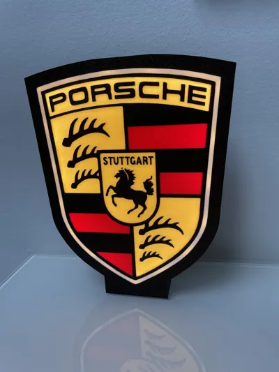PORSCHE LOGO LIGHTBOX by MICHAL_3Dtisk - MakerWorld