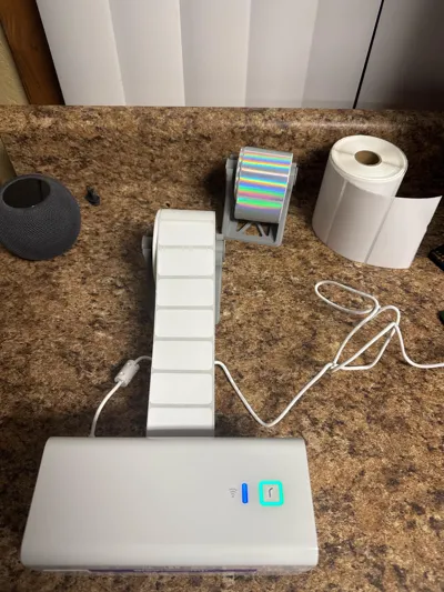 Label Spool Holder - Customizable / Parametric - Free 3D Print Model ...