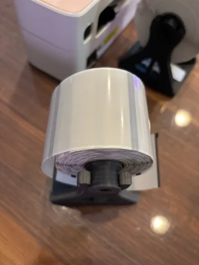 Label Spool Holder - Customizable / Parametric - Free 3D Print Model ...