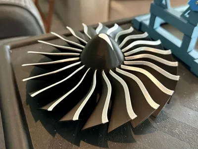 Alternate Fan & Spinners for 3D Printed Jet Engine - Free 3D Print ...
