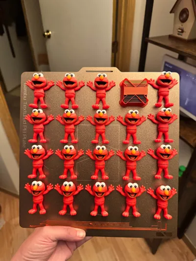 elmo articulating micro hero sesame st by MadMonkey3D MakerWorld ...