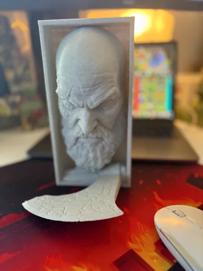 Kratos Book Nook and Wall Mount by Treddigineer MakerWorld: Download ...