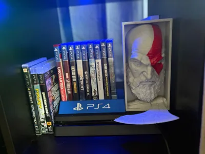 Kratos Book Nook and Wall Mount by Treddigineer MakerWorld: Download ...