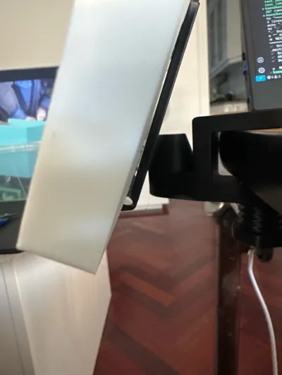 Turnable Phone Stand with desk clamp - Free 3D Print Model - MakerWorld