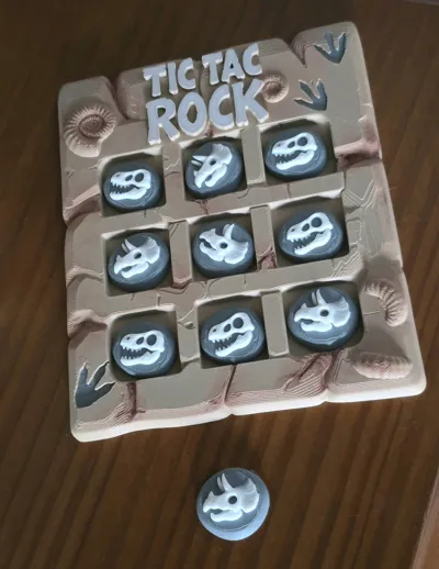 The Prehistoric Tic Tac Toe – Rex vs Tricera by typlatchop MakerWorld ...