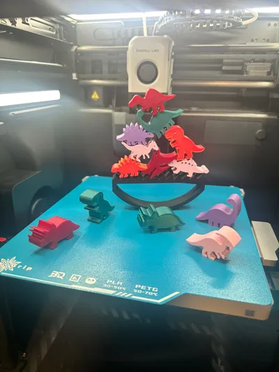 Juego de equilibrio de dinosaurios por Engineer’s Mind MakerWorld: Descarga Modelos 3D Gratuitos