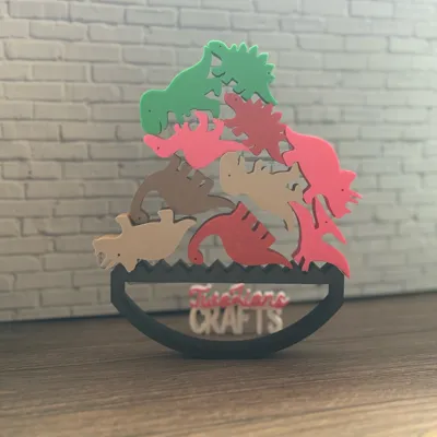 Juego de equilibrio de dinosaurios por Engineer’s Mind MakerWorld: Descarga Modelos 3D Gratuitos