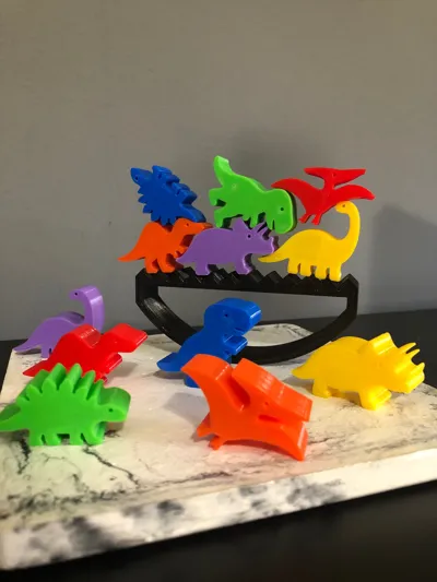 Juego de equilibrio de dinosaurios por Engineer’s Mind MakerWorld: Descarga Modelos 3D Gratuitos