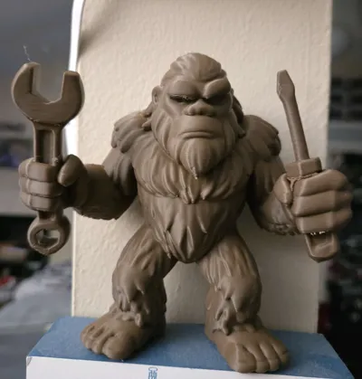 Sasquatch and his tools - Free 3D Print Model - MakerWorld