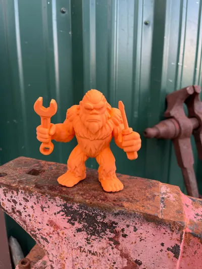 Sasquatch and his tools - Free 3D Print Model - MakerWorld